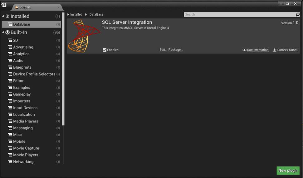 To get started, first ensure thatthe plugin is installed, by visiting the Plugin Window, as ...